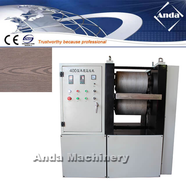 Germany customer bought WPC embossing machine from Anda machinery ...